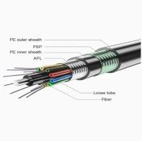 China High Crush Resistance Direct Bury Fiber Cable Installation Aluminum Alloy Armored Cable GYTA53 for sale