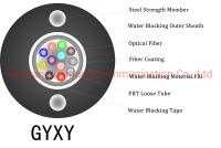 China White LSZH Jacket Indoor FTTH Drop Cable with Customizable Fiber Length and Single-mode Fiber Type for sale