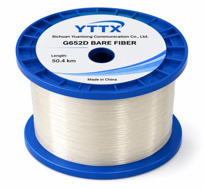 China G652D fiber  48.8KM 50.4KM per spool SM BARE FIBER can custom length for sale
