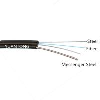 China Steel Rod Outdoor FTTH Drop Cable , ANATEL FTTH 1 Core Fiber Optic Cable for sale
