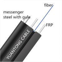 China Black LSZH Aramid Yarn Ftth Indoor Drop Cable , 1 Core Gjxh Cable for sale