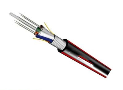 China 48 Core Outdoor Armored Fiber Optic Cable GYTZA with Aluminium PE Sheath Corrosion Resistant and Water-Blocking for sale