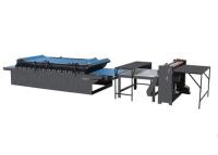 China Flute Laminator Machine 1300x1100mm Maximum Size with 0-100 Sheets/min Speed and ±1.5mm Precision for sale