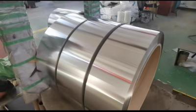 China 316L Stainless Steel Coil Foil 0.18mm x 77mm for Metal Hose Brushed Surface for sale