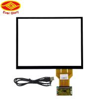 China 12.1 Inch Industrial Touch Panel LCD With USB I2C RS232 Interface For Transportation for sale