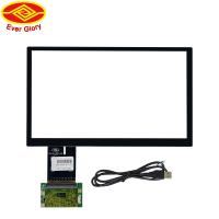 China USB EETI Industrial Touch Panel 10.1 Inch Transparent Tempered Glass Material for sale