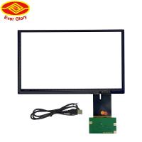 China USB EETI Industrial Touch Panel 10.1 Inch Transparent Tempered Glass Material for sale