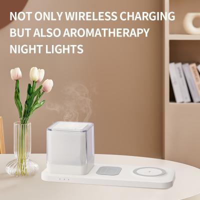 China Wireless Charging LED Night Light 3000K - 4000K Aromatherapy Night Light for sale