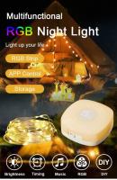 China 7 Colours RGB Wire String Light Intelligent Camping Rope Lights 200LM for sale