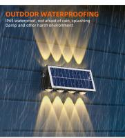 China Intelligent Sensor Solar Wall Light 5.5V Solar Garden Wall Lights 150 lm/W for sale
