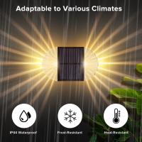 China 5V Solar Wall Light IP44 Outdoor Solar Fence Lights 2000K For Outdoor Decorative for sale