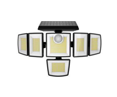 China 4 Head Solar Wall Light 8W Solar Sensor Wall Lamp 800 Lumen For Garden for sale