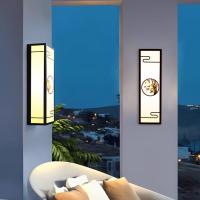 China Copper Marble House Door Light Solar Waterproof Outdoor Wall Lights for sale
