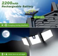 China IP44 Smart Sensor LED Light 500 Lumen Solar Outdoor Wall Sconce 5.5V for sale