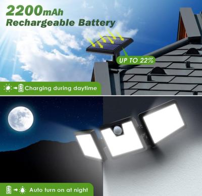 China IP44 Smart Sensor LED Light 500 Lumen Solar Outdoor Wall Sconce 5.5V for sale