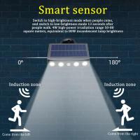 China 3000k - 6000k Solar Wall Light 100lm/w PIR Sensor Wall Light For Patio Garden for sale
