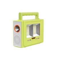 China IP65 Solar Work Light Ultra Bright Rechargeable LED Floodlight 6V With Bluetooth Speaker for sale