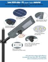 China 6000K - 6500K Solar Integrated Street Light 4 Megapixel Camera Street Light for sale