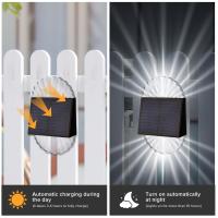 China Double-sided luminous solar wall lamp ,2000K warm yellow light effect ,8-10 hour battery life ,IP44 waterproof staircase handrail light for sale