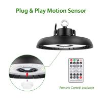 China ETL certified UFO high bay light with wide voltage input and high luminous efficiency (150-190lm/W) for sale