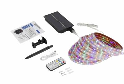 China 3+2-meter Solar Light Strip with 550 Lumen and 5V/1.2W Solar Panel for Energy Efficient Outdoor Lighting for sale