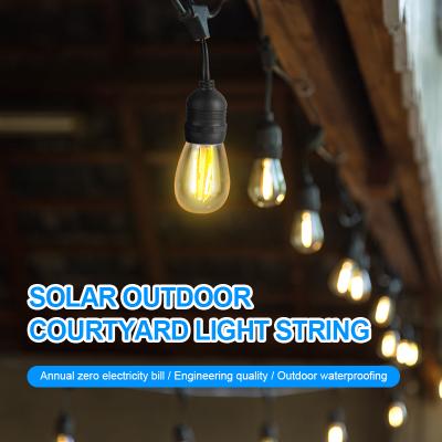 China Solar remote control light string dual specification  courtyard exterior wall ambient light for sale