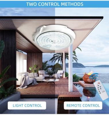 China Energy-saving solar Ceiling light ,Dual mode light control+remote control ,For courtyard, corridor, and balcony lighting for sale