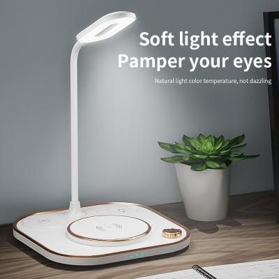 China Triple in one high-speed charging, Endless dimming night light,Multi functional wireless charger, bedside table top for sale