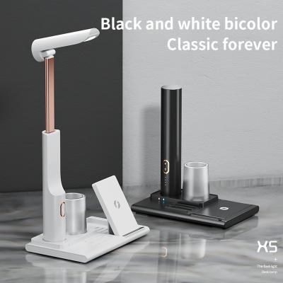 China 15W wireless fast charging | scalable dimming | X5 multifunctional desk lamp | study and office eye protection companion for sale