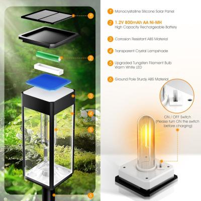 China Long endurance solar lawn light, rechargeable adjustable height outdoor lawn light for sale