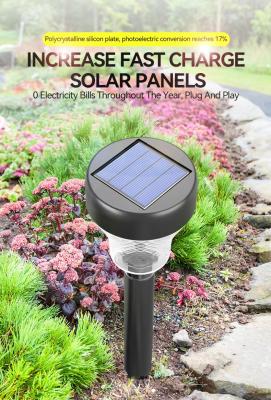 China Tri color changing light and solar lawn light, courtyard garden path decorative light for sale