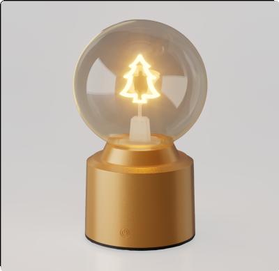 China Touch-Control Dimming ,3D Filament Rechargeable Desk Lamp Bedside Ambiance Night Light for Bedrooms for sale