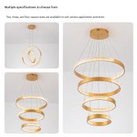 China Remote-Controlled Stepless Dimming , Circular Pendant Light , Modern Minimalist Design for Both High and Low Ceilings for sale
