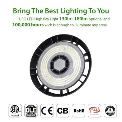China UFO Mining Lamp For Factory Workshop Warehouse , Die Casting Aluminum LED High Bay Light for sale