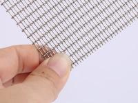 China Woven Wire Drapery Plain Weave Decorative Metal Mesh For Large Surface Coverings for sale