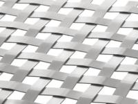 China Facade Flat Wire Woven Mesh Low Level Transparency Provides Big Privacy Protection for sale