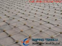 China Stainless Steel Rope Mesh With Square Openings Decoration And ety Usage for sale