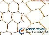 China Brass Copper Hexagonal Wire Mesh Mainly Used As Decorative Mesh for sale