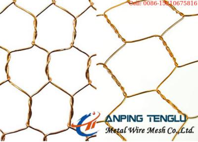 China Brass Copper Hexagonal Wire Mesh Mainly Used As Decorative Mesh for sale
