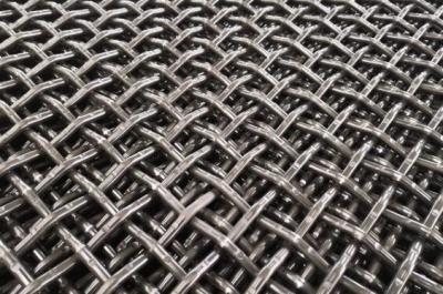 China Great Strength Stainless Steel Crimped Wire Mesh Solid Structure For Grill Vibrating Screen for sale