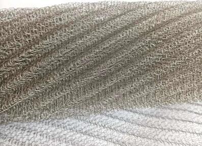 China Chemical Corrosion Resistant Knitted Wire Mesh With Irregular Opening Pattern for sale
