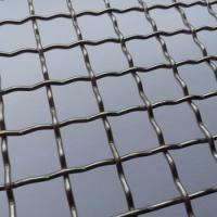 China Steel Metal Mesh Lock Crimp Wire Mesh Galvanized With Square / Rectangular Openings for sale