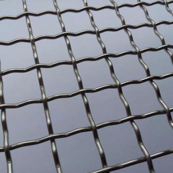 China Steel Metal Mesh Lock Crimp Wire Mesh Galvanized With Square / Rectangular Openings for sale