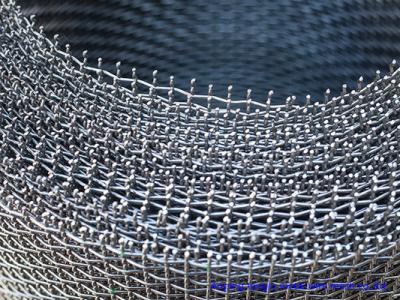 China Plain Weave Crimped Wire Mesh Stainless Steel Mesh Square Hole High Temperature Proof for sale