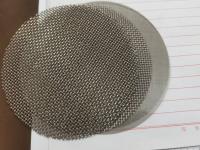 China SS304 Stainless Steel Single-Layer Wire Mesh Filter Disc with High Temperature Resistance for sale