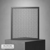 China Well Structured Stainless Steel Security Screen with Electrostatic Spraying Surface Treatment and Anti-rust Heat Resistance for sale