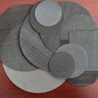 China 25-60 Mesh Stainless Steel 304/316 Filter Disc with Round Square Hole Wire Mesh Screen for sale