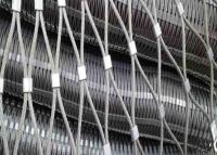 China 0.2m To 3.0m Decorative Metal Mesh , X Type Stainless Steel Wire Rope Mesh for sale