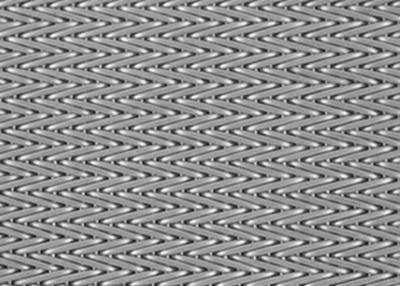 China 1.2mm 1.4mm SS Wire Mesh Conveyor Belt Compound Weave for sale
