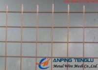 China AISI Ss Welded Wire Mesh Copper Coated Brass Or Copper Plating Surface for sale